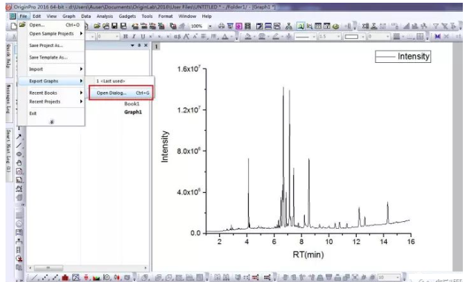 LC-MS如何用Origin软件画色谱图和质谱图